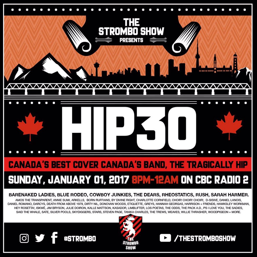 Strombo’s Tribute To Tragically Hip Airs New Year’s Day | Risky Fuel